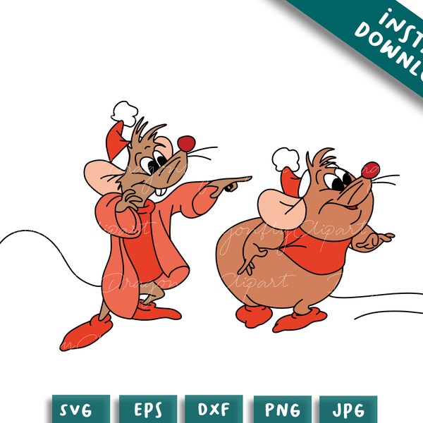 Cinderella Mice Svg - Etsy