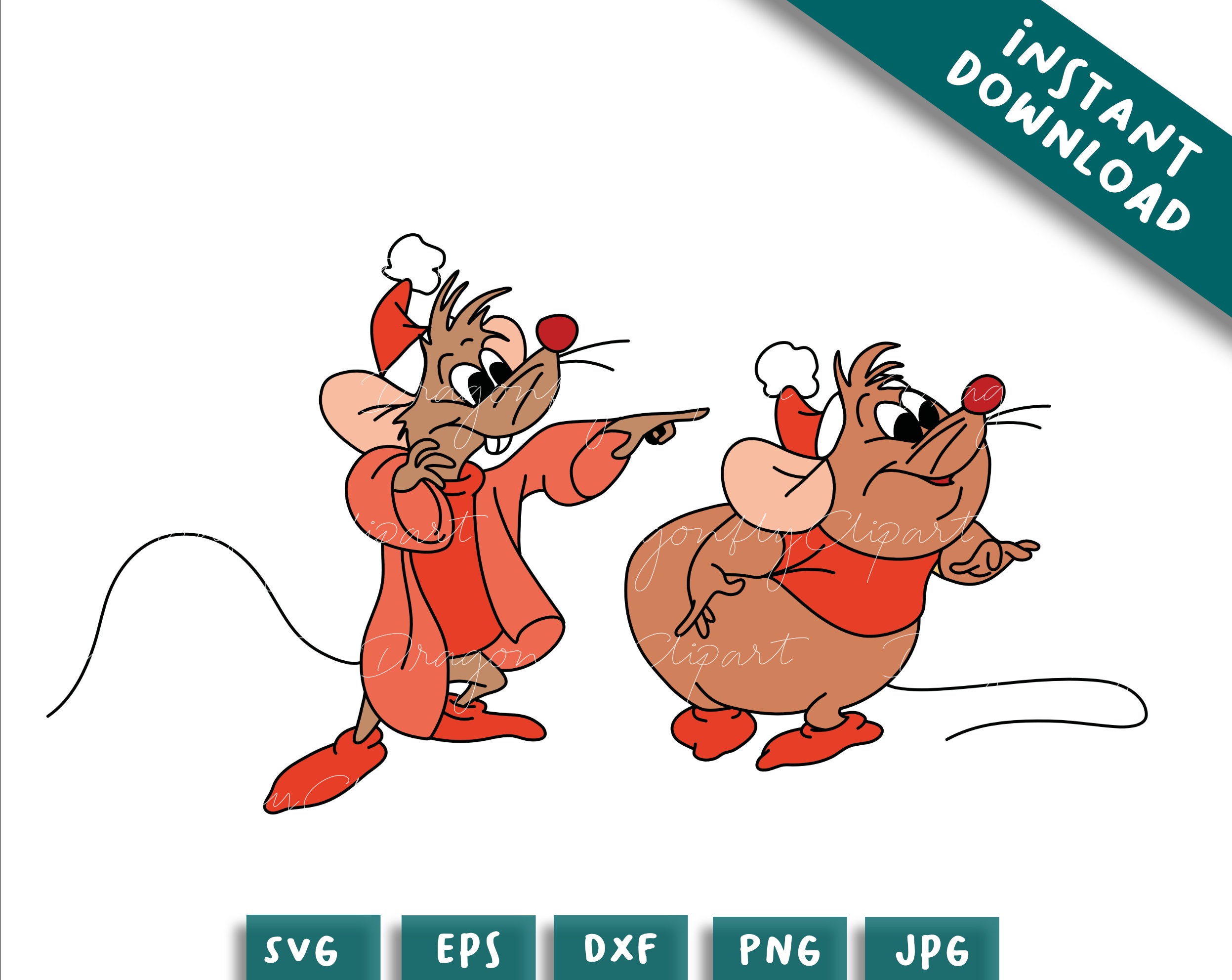 Cinderella Mice Clipart