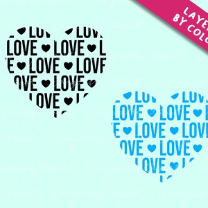Love Heart on SVG PNG Cut Files, Valentine Svg, Hello Valentine Svg ...