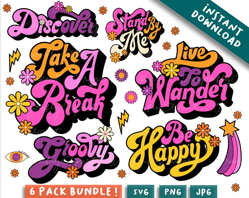 Groovy Summer SVG Bundle PNG Beach Life SVG Summer Shirt - Etsy
