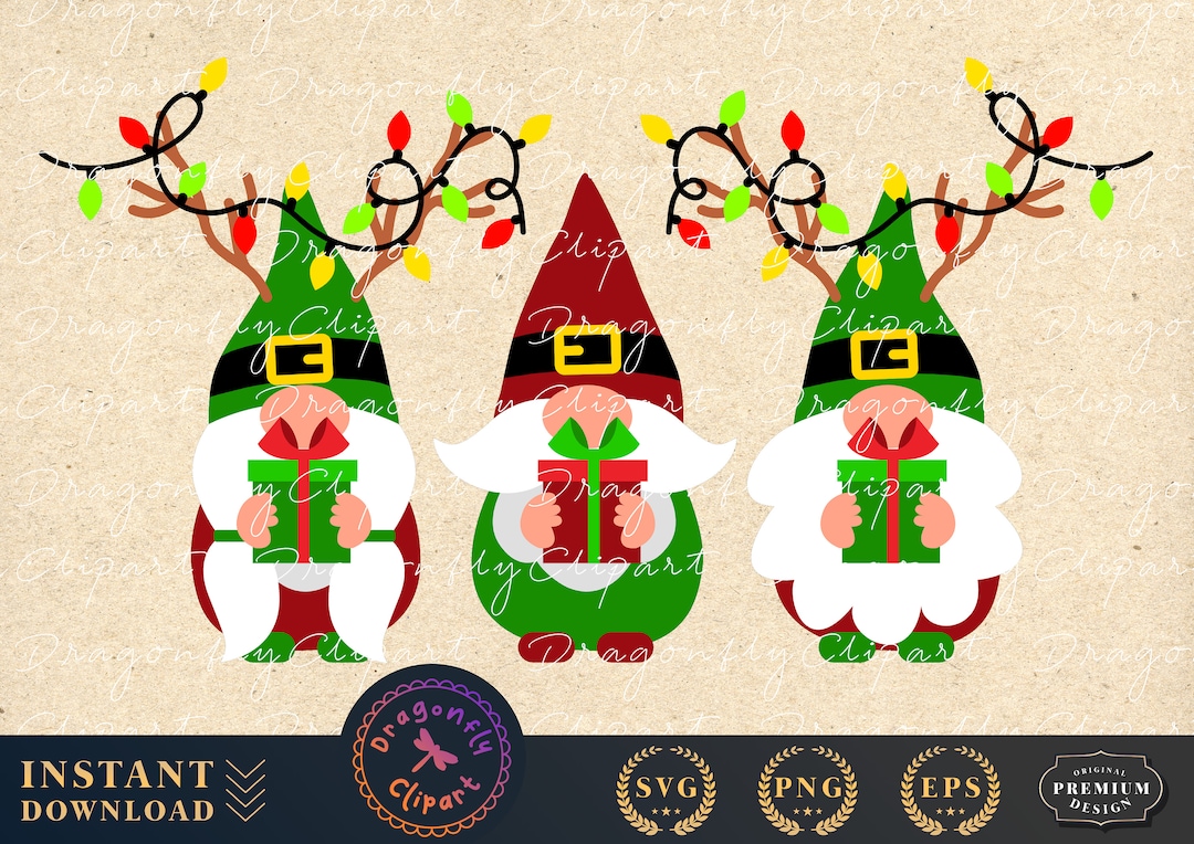 Christmas Gnomes Svg, Winter Gnomes Svg,holiday Gnomes Png, Cute Gnomes ...