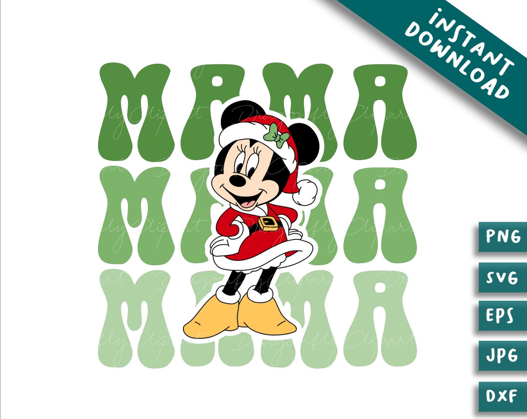 Mama Claus SVG Silhouette Cut File Instant Download for - Etsy Ireland