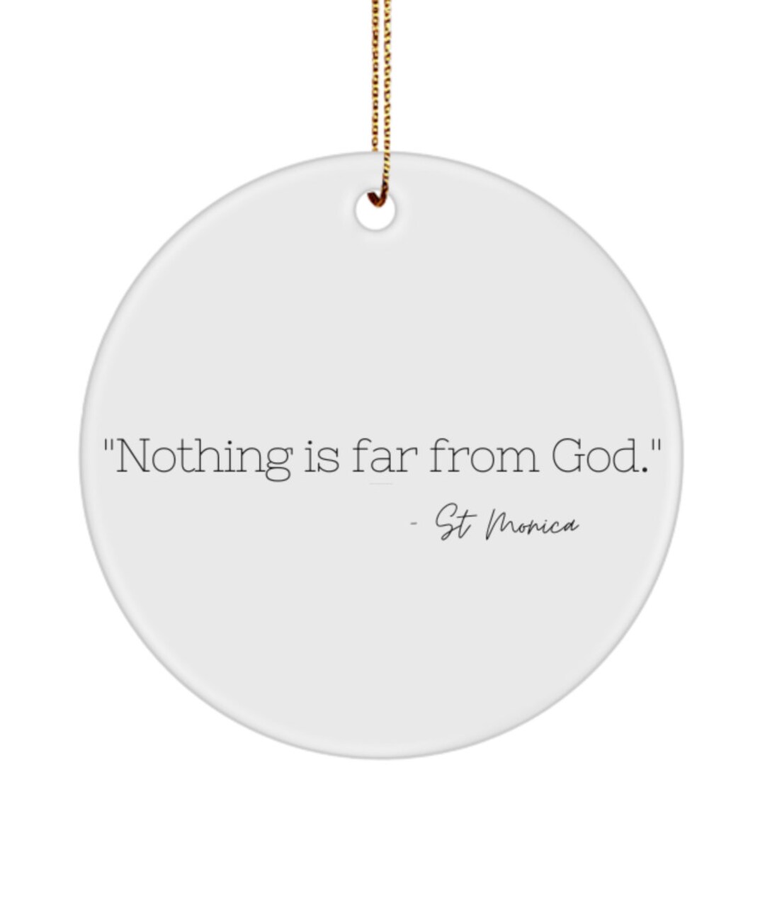St Monica Ornament, Catholic Sayings Christmas Hanging, Saints Quotes ...