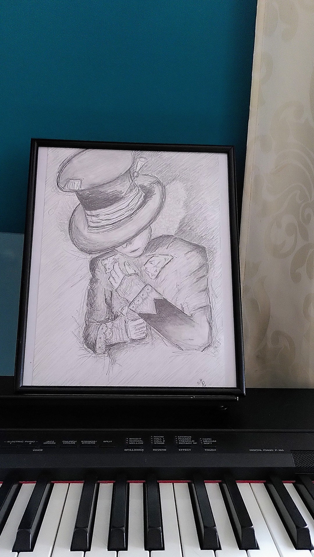 Mad Hatter Pencil Drawing - Etsy