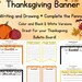 Thanksgiving Bulletin Board Banner Pennants - Writing and Drawing - Etsy