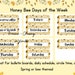 Honey Bee Days of the Week - Etsy