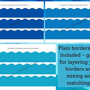 Ocean Theme Bulletin Board Borders, Under the Sea Classroom Decor, Back ...