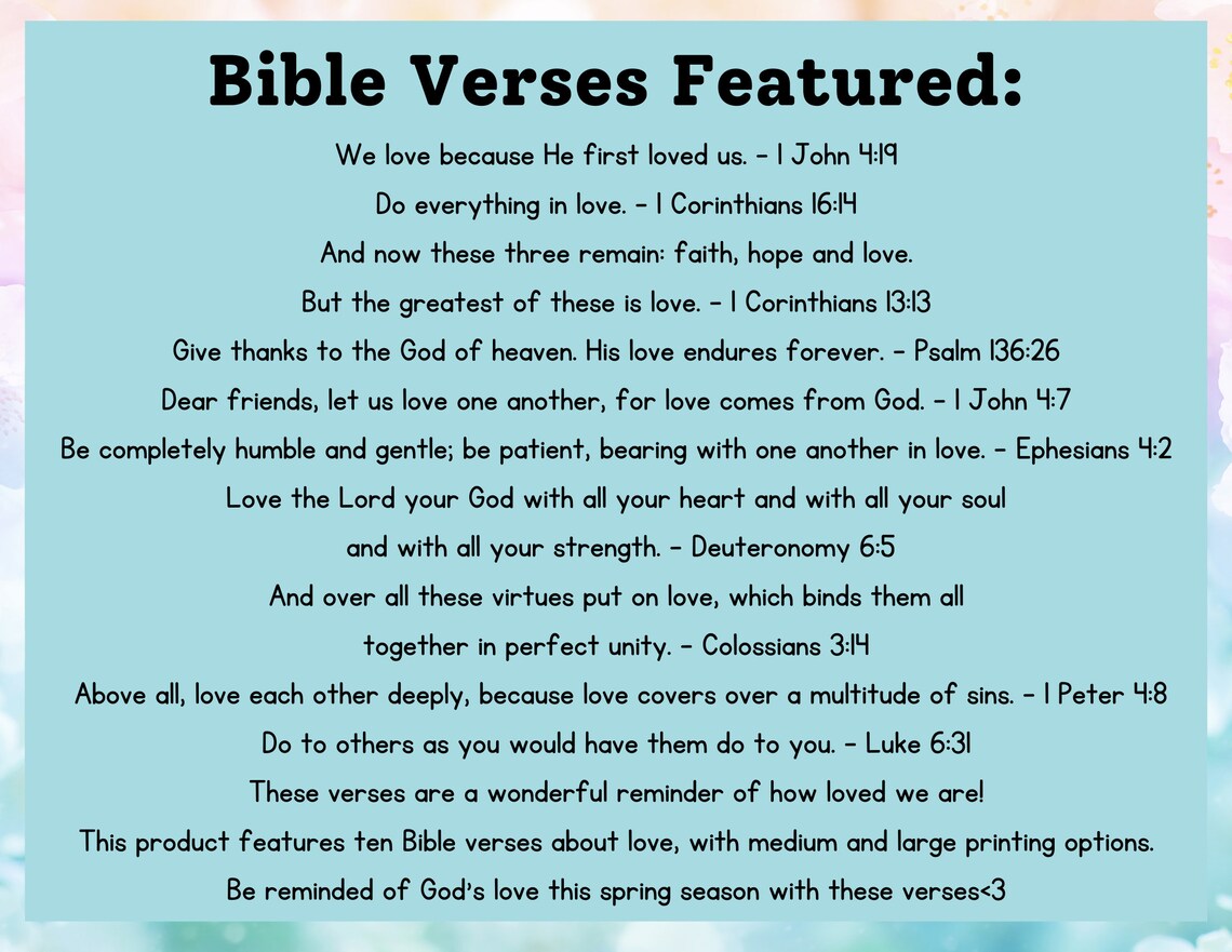 Spring Bible Bulletin Board: Growing in God's Love - Etsy