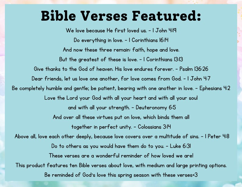 Spring Bible Bulletin Board: Growing in God's Love - Etsy