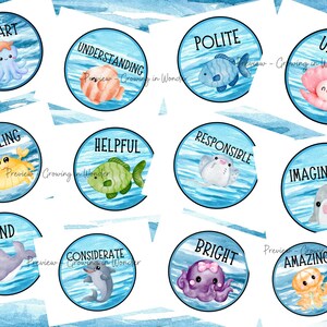 Large Ocean Animal Affirmation Station - Etsy