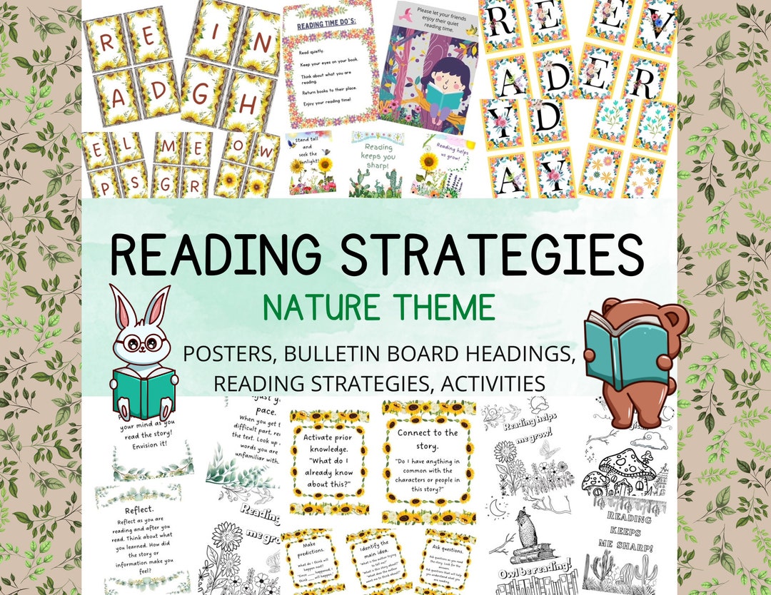 Reading Strategies (bulletin Board, Reading Posters, Activities ...