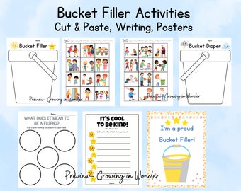 Bucket Filling Editable Template - Etsy