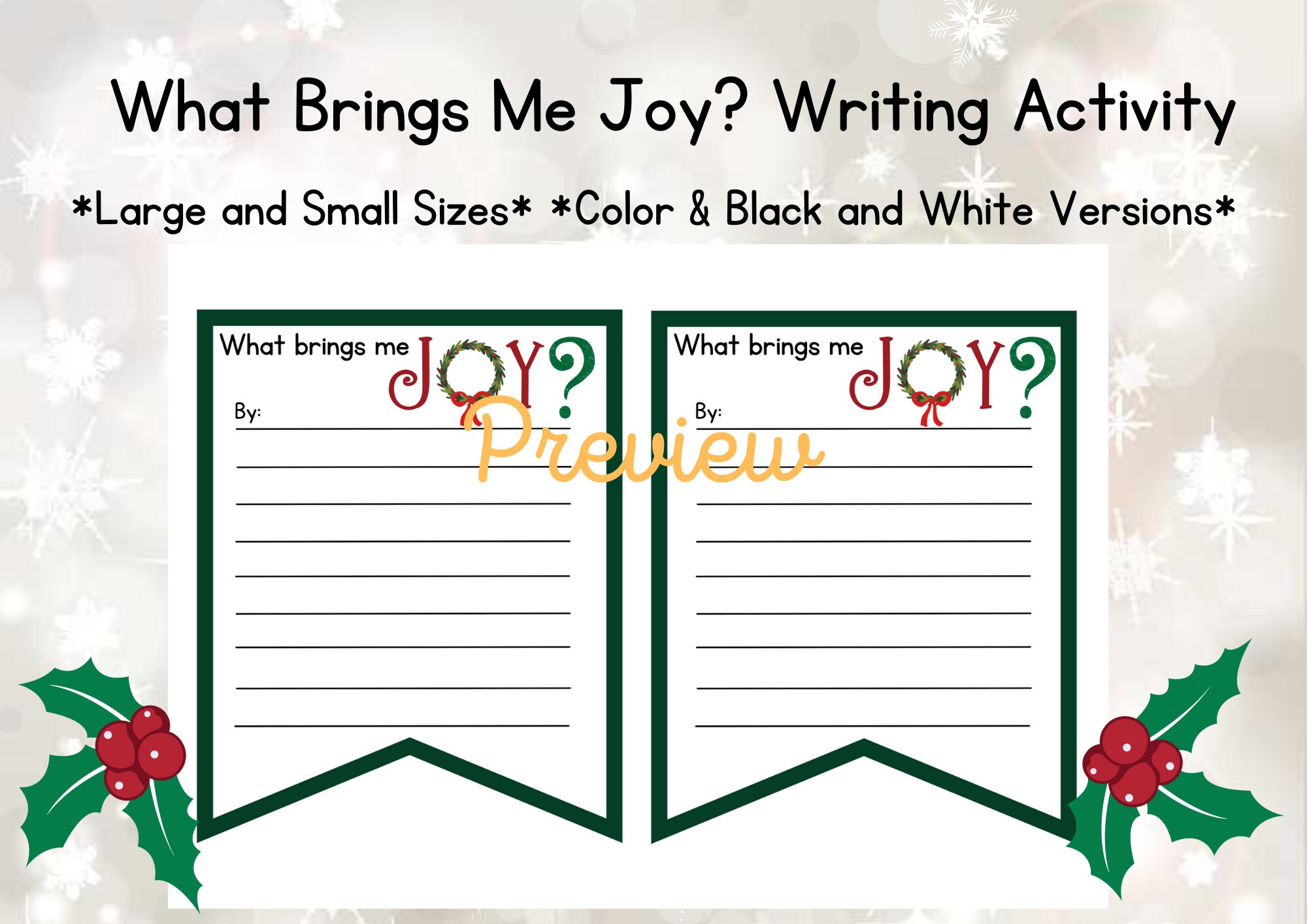 Christmas, Winter Bulletin Board: Joy to the World - Etsy