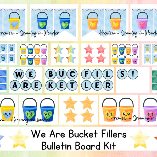 Bucket Filler Bulletin Board - Etsy