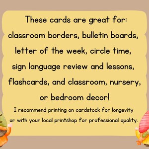 Fall Gnome Alphabet Sign Language Cards, Printable ASL Posters - Etsy