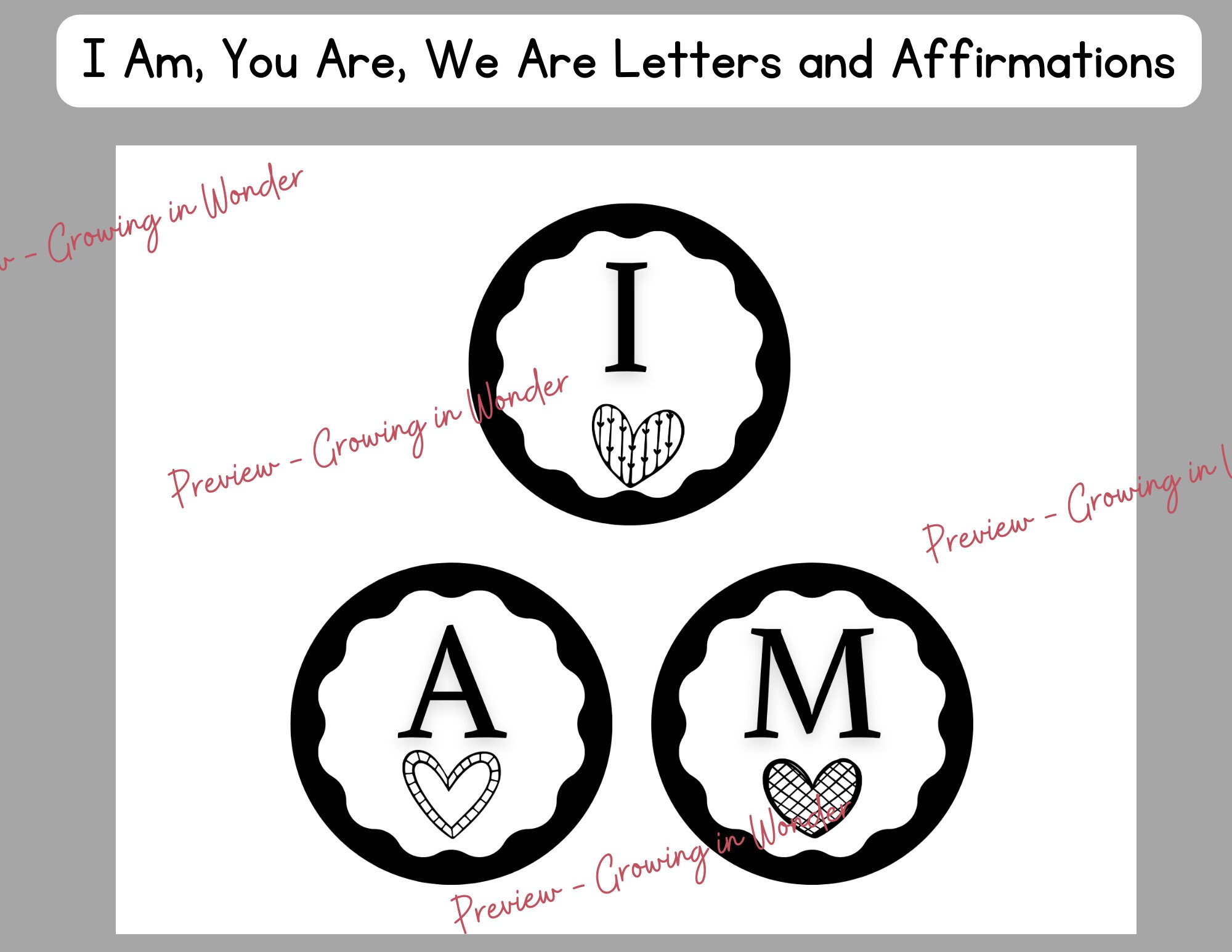 Black and White Affirmation Station, - Etsy
