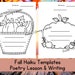 Fall Haiku Poetry Templates, Autumn Writing Activity - Etsy