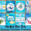 Under the Sea Growth Mindset Printable Posters, Ocean Theme Classroom ...