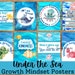 Under the Sea Growth Mindset Printable Posters, Ocean Theme Classroom ...