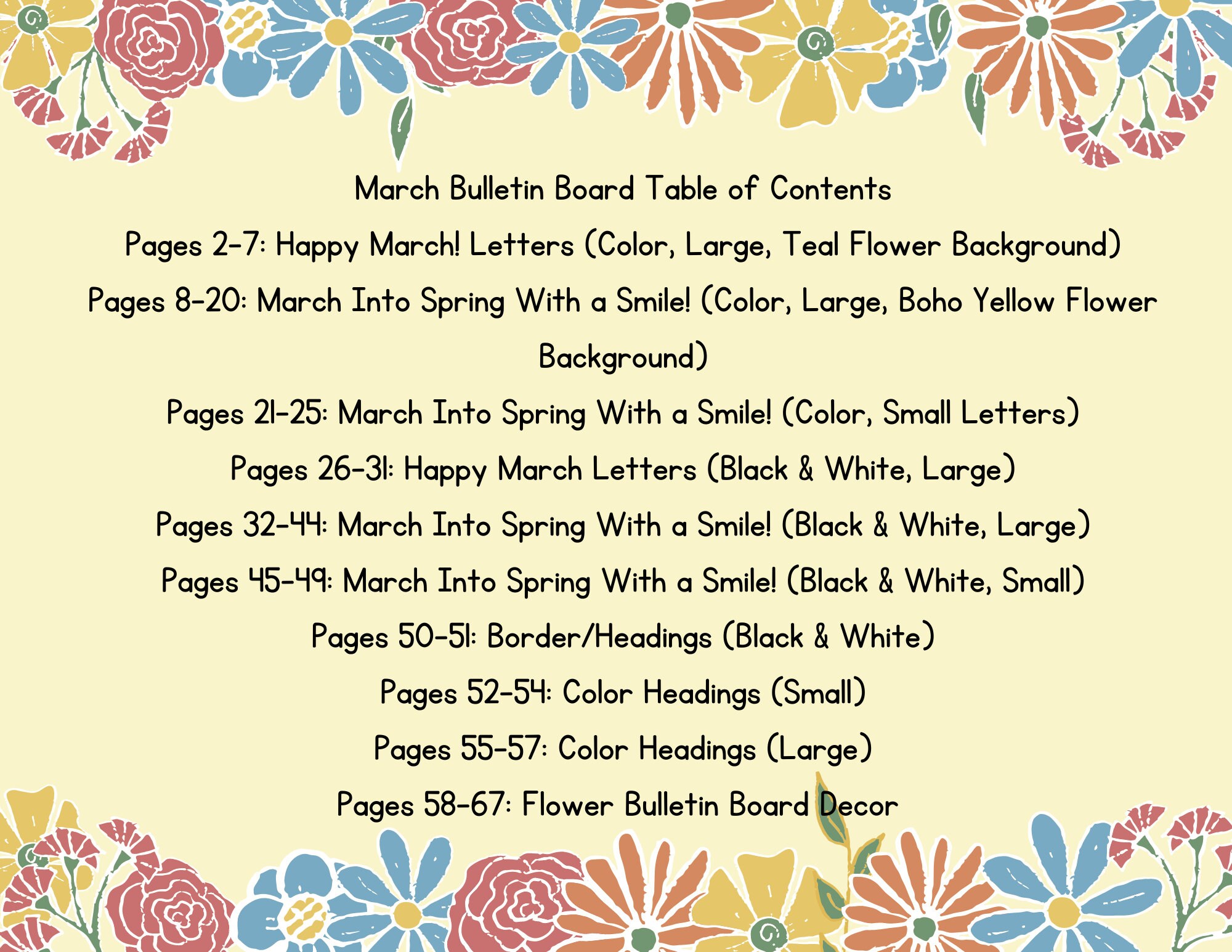 March, Spring Bulletin Board - Etsy