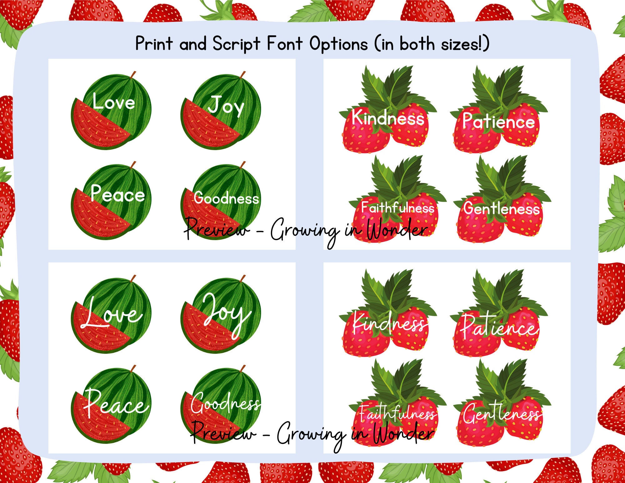 Fruit of the Spirit Bible Bulletin Board - Etsy