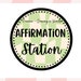 Groovy Retro Heart Positive Affirmations, Affirmation Station ...