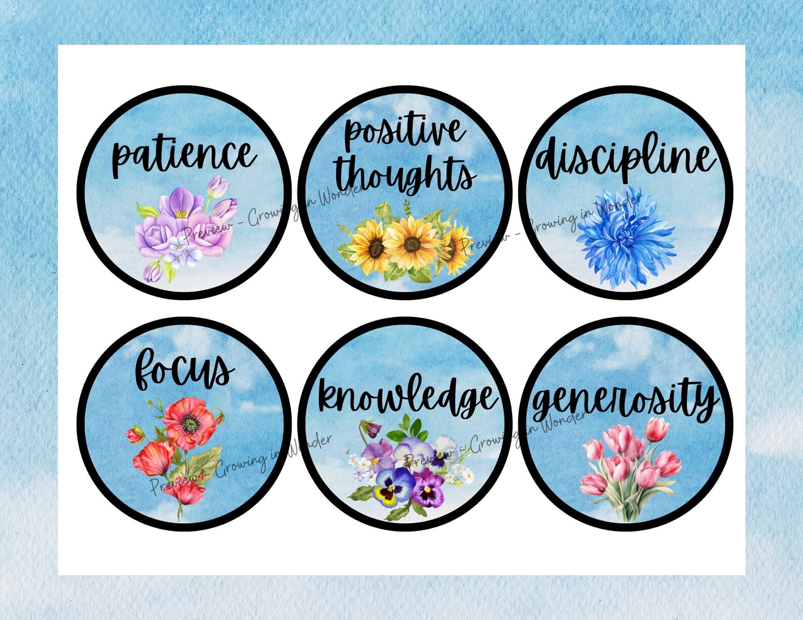 Mental Health Spring Bulletin Board: Things I Can Grow - Etsy
