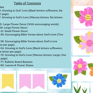 Spring Bible Bulletin Board: Growing in God's Love - Etsy