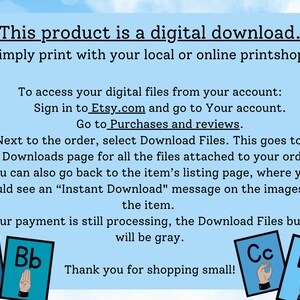 Large Shades of Blue Alphabet Sign Language Cards, ASL Alphabet Posters ...