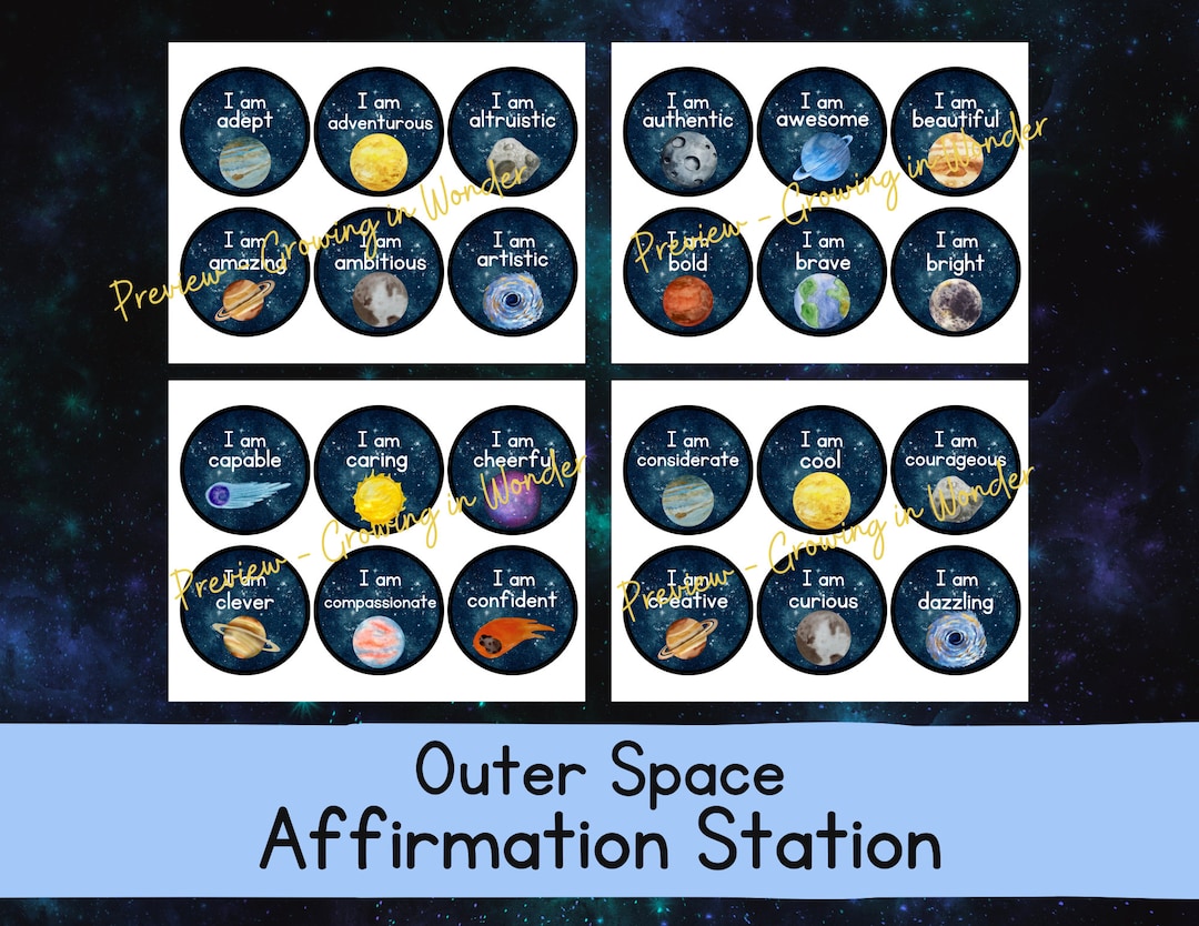 Outer Space Affirmation Station - Etsy