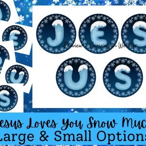 Winter Bulletin Board Kit, Jesus Loves You Snow Much, Religious ...