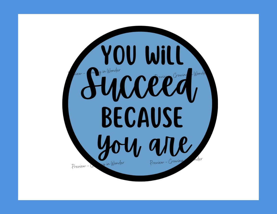 Shades of Blue Affirmation Station - Etsy