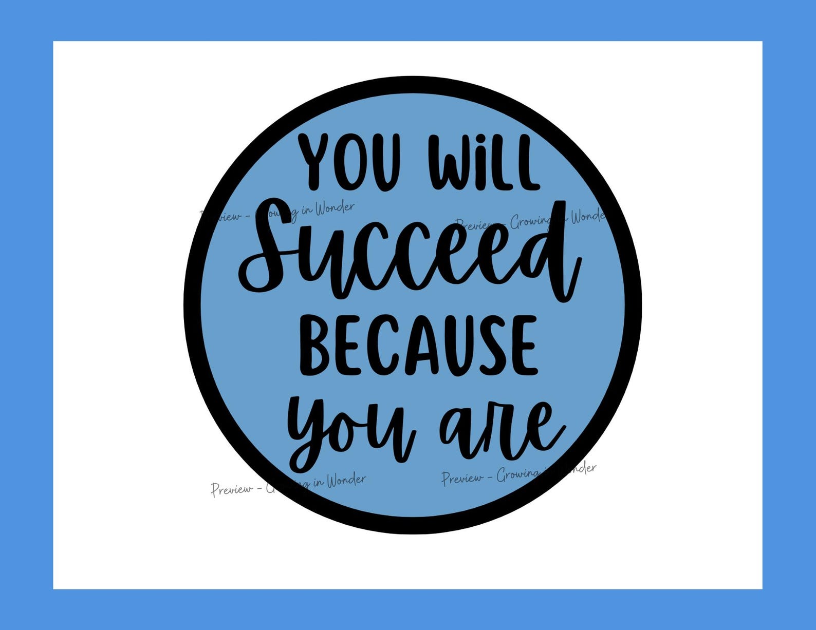 Shades of Blue Affirmation Station - Etsy