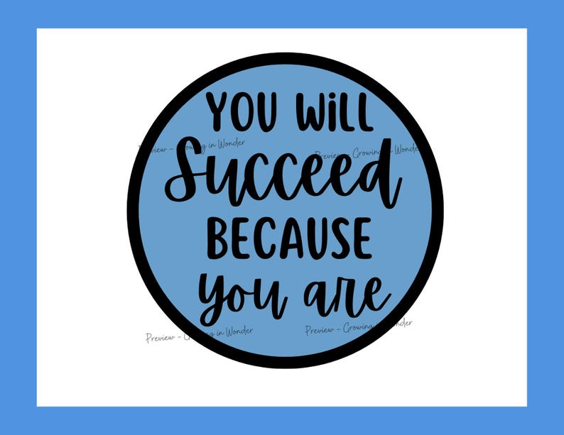 Shades of Blue Affirmation Station - Etsy