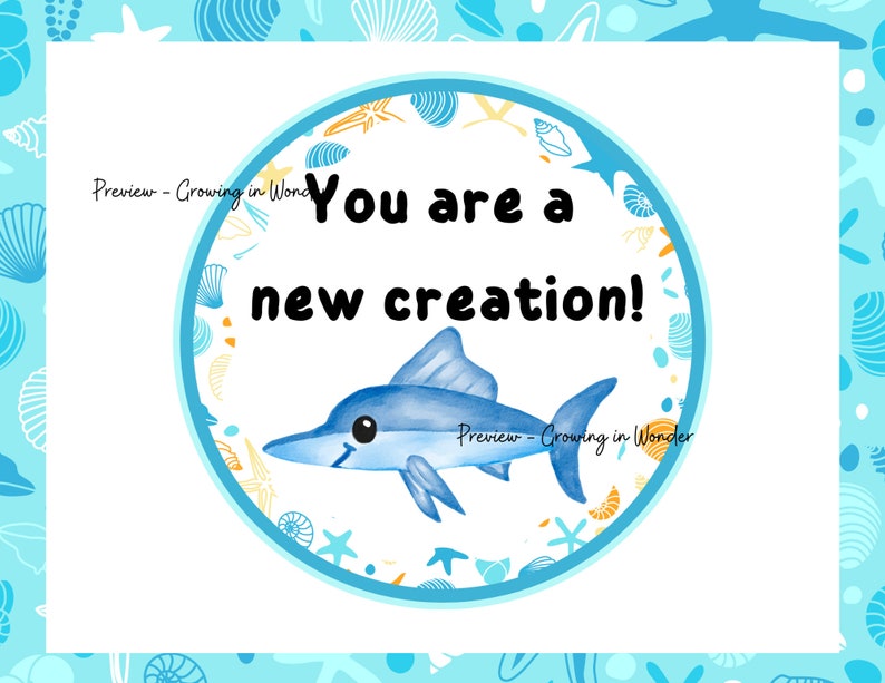 Under the Sea, Ocean Theme Bible School Affirmations - Etsy