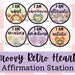 Groovy Retro Heart Positive Affirmations, Affirmation Station ...