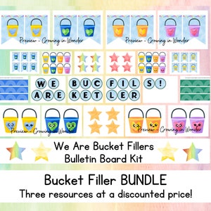 BUNDLE: Bucket Fillers Classroom Bundle, Bulletin Board Decor ...