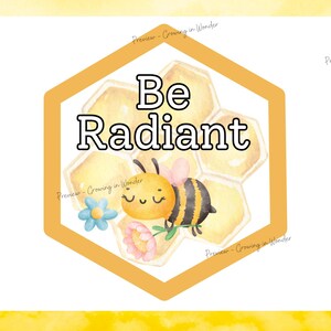 Large Honey Bee Classroom Decor, Positive Affirmations - Etsy