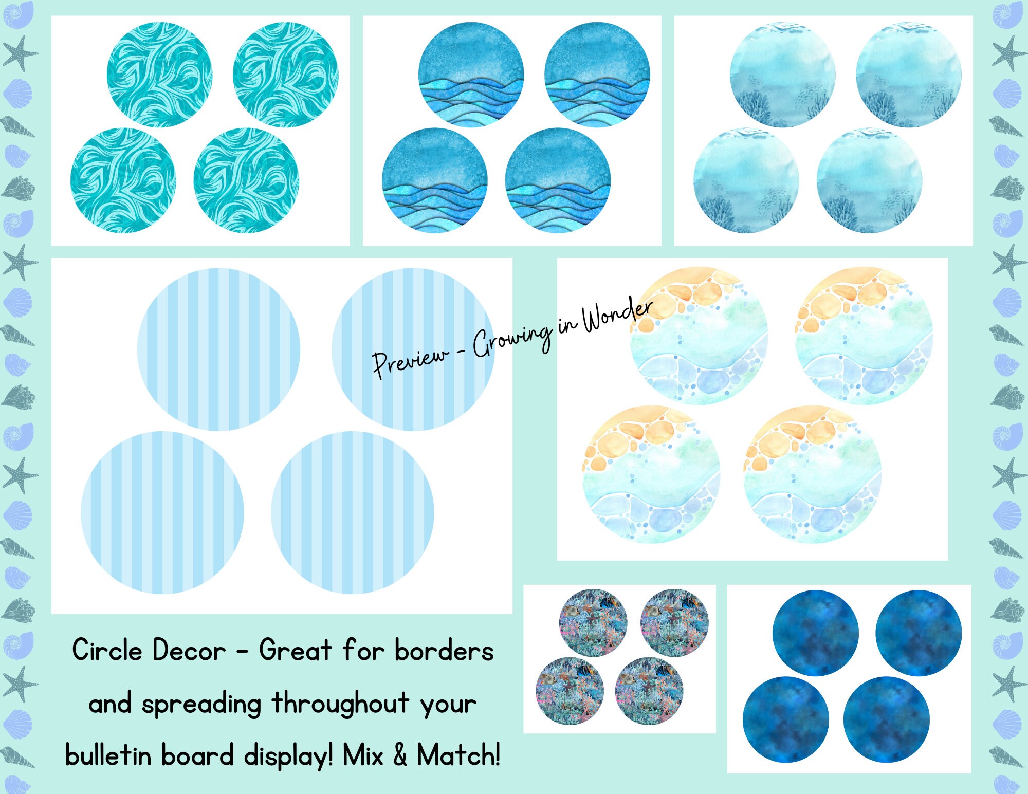 Under the Sea, Ocean Back to School: Bulletin Board Kit - Etsy