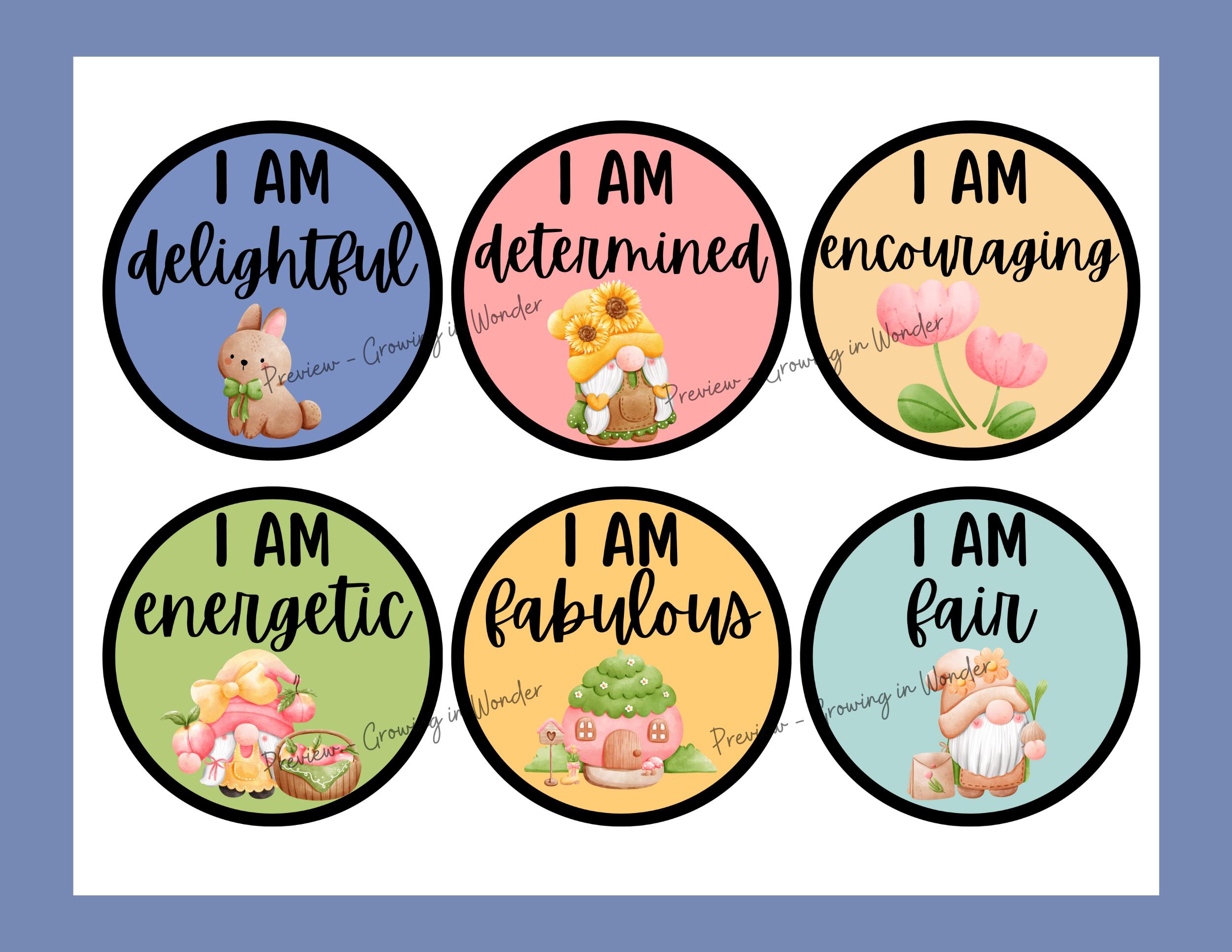 Spring Garden Gnomes Printable Affirmation Station - Etsy