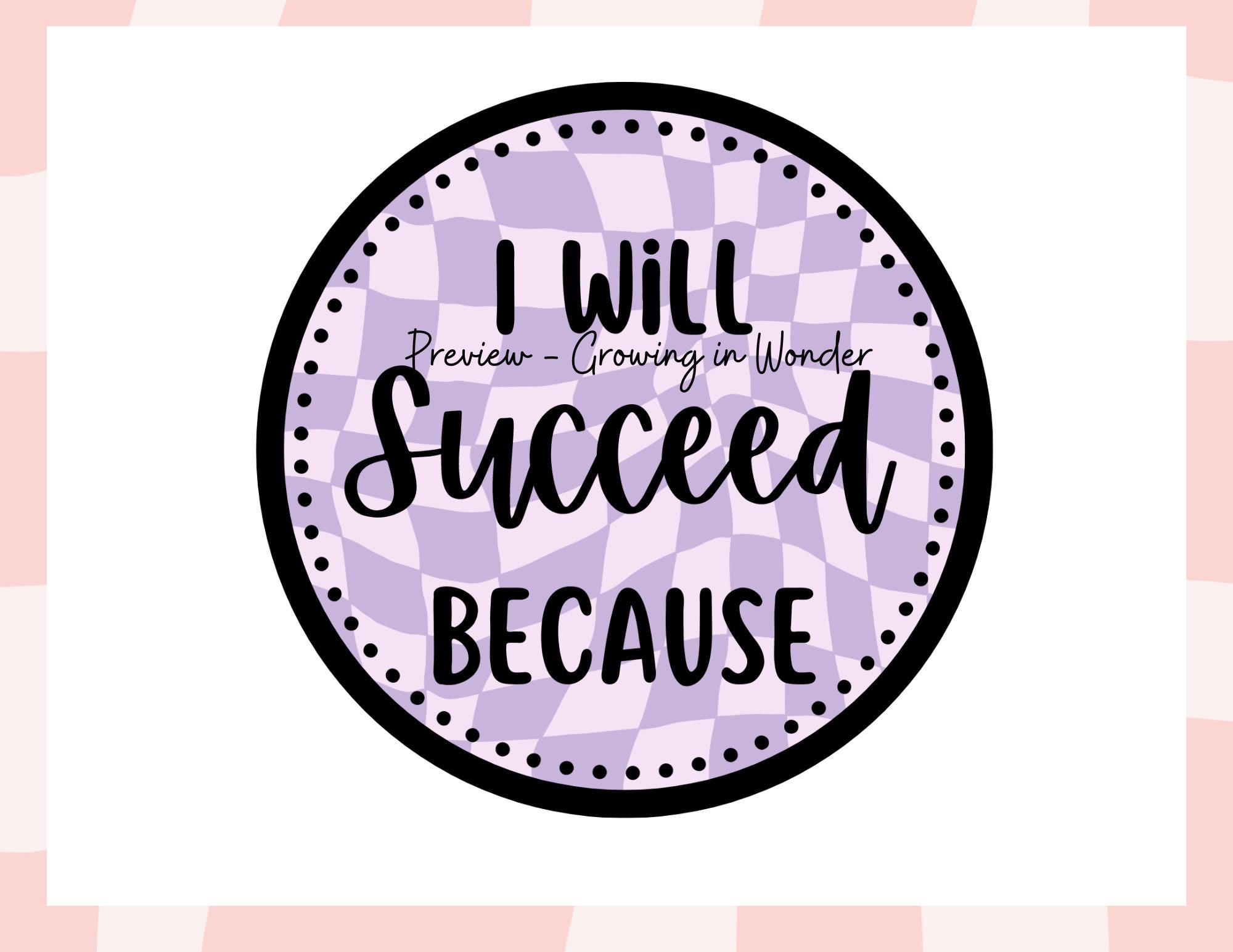 Groovy Retro Heart Positive Affirmations, Affirmation Station ...