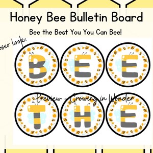 Bee Bulletin Board, Spring Classroom Decor - Etsy