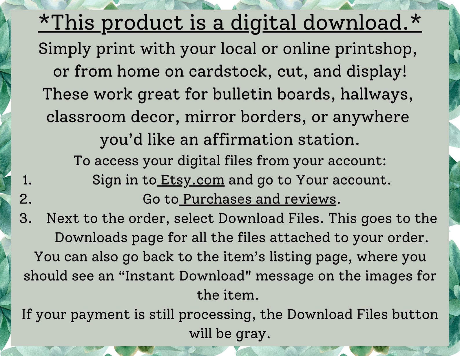 Mental Health Spring Succulent Bulletin Board: Things I Can Grow - Etsy