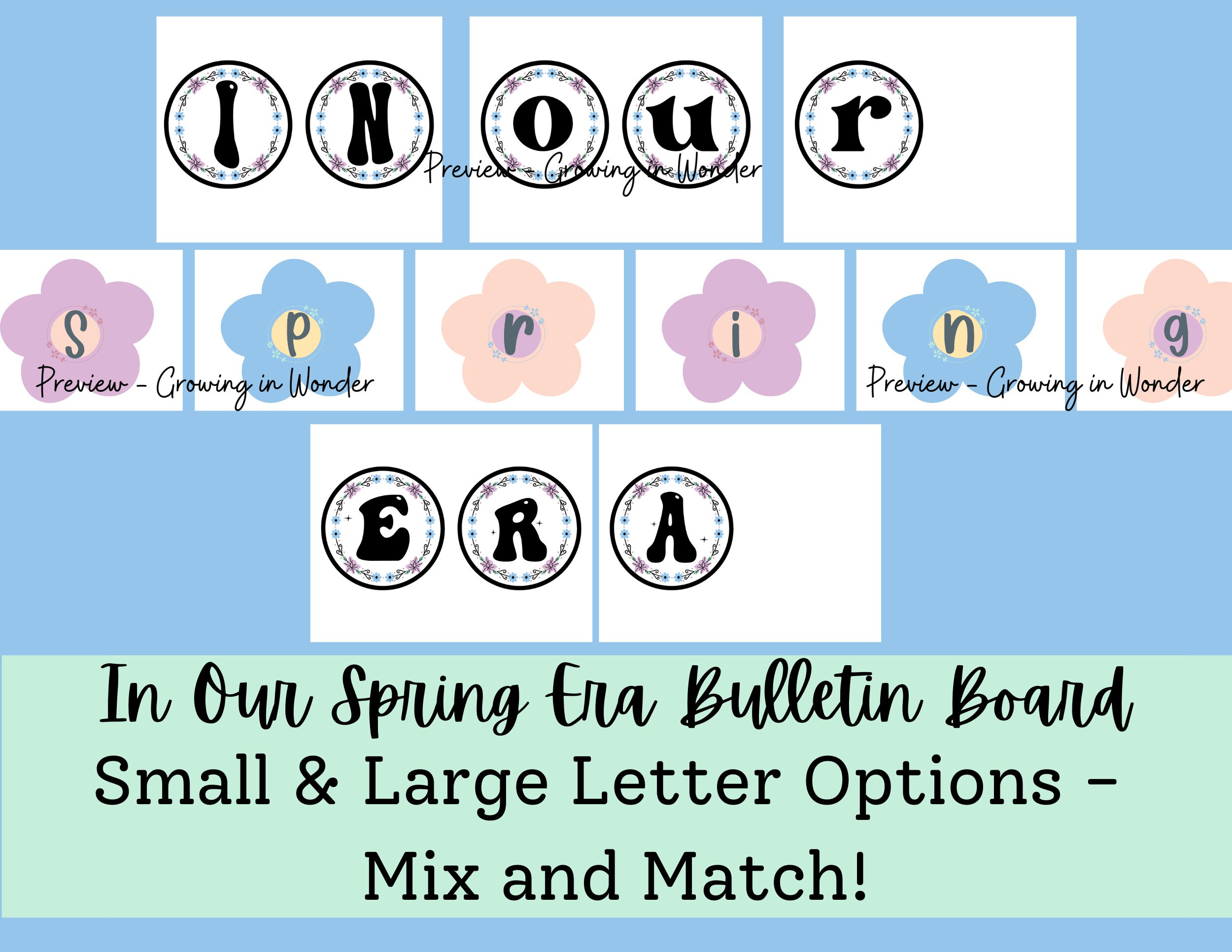 In Our Spring Era Classroom Bulletin Board Kit - Etsy