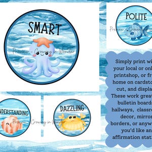 Large Ocean Animal Affirmation Station - Etsy