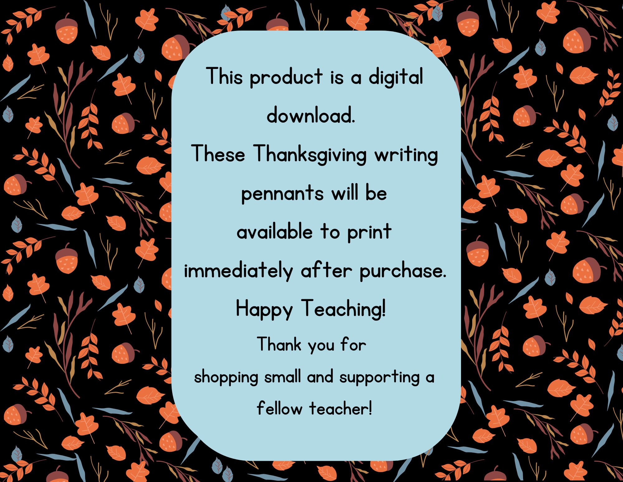 Thanksgiving Bulletin Board Banner Pennants - Writing and Drawing - Etsy