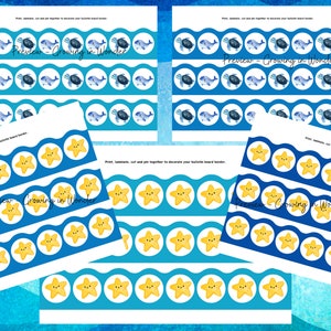 Ocean Theme Bulletin Board Borders, Under the Sea Classroom Decor, Back ...