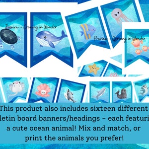 Swimming Into Third Grade Bulletin Board Letters and Banner, Back to ...