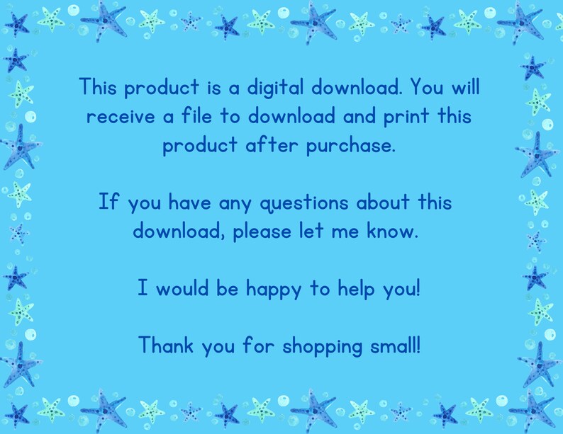 Ocean Themed Days of the Week Printable Cards, Calendar - Etsy