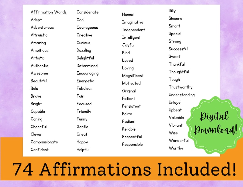 Halloween Affirmation Station, Printable Affirmations for Kids - Etsy